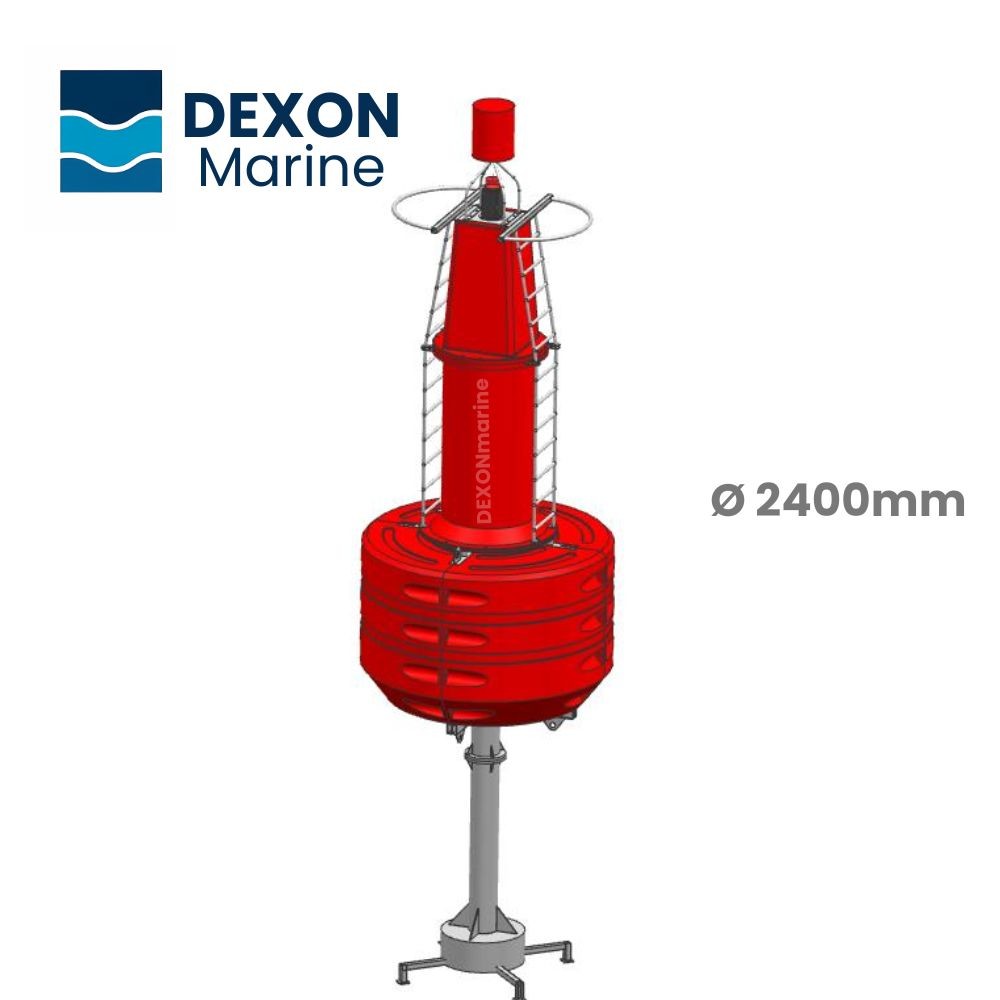 Customized Navigation Buoys And Markers 2400mm LLDPE Shell Marine ...